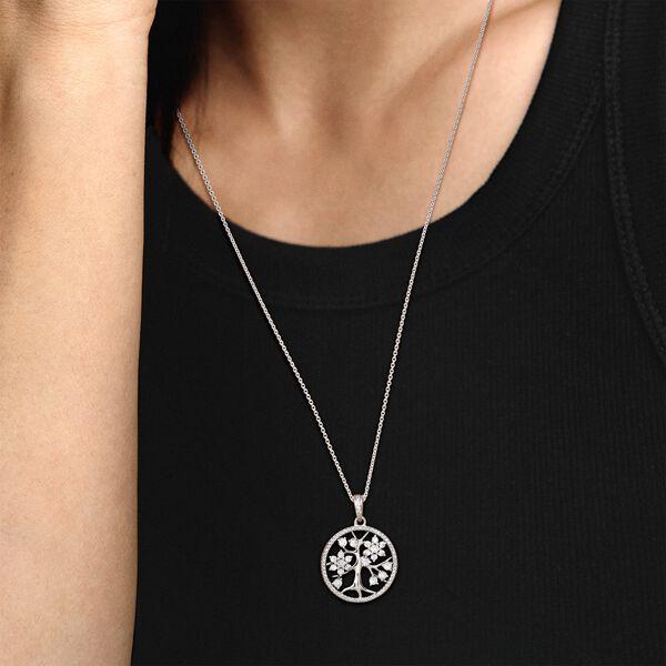 Sparkling Family Tree Necklace 390384CZ – NUMARU