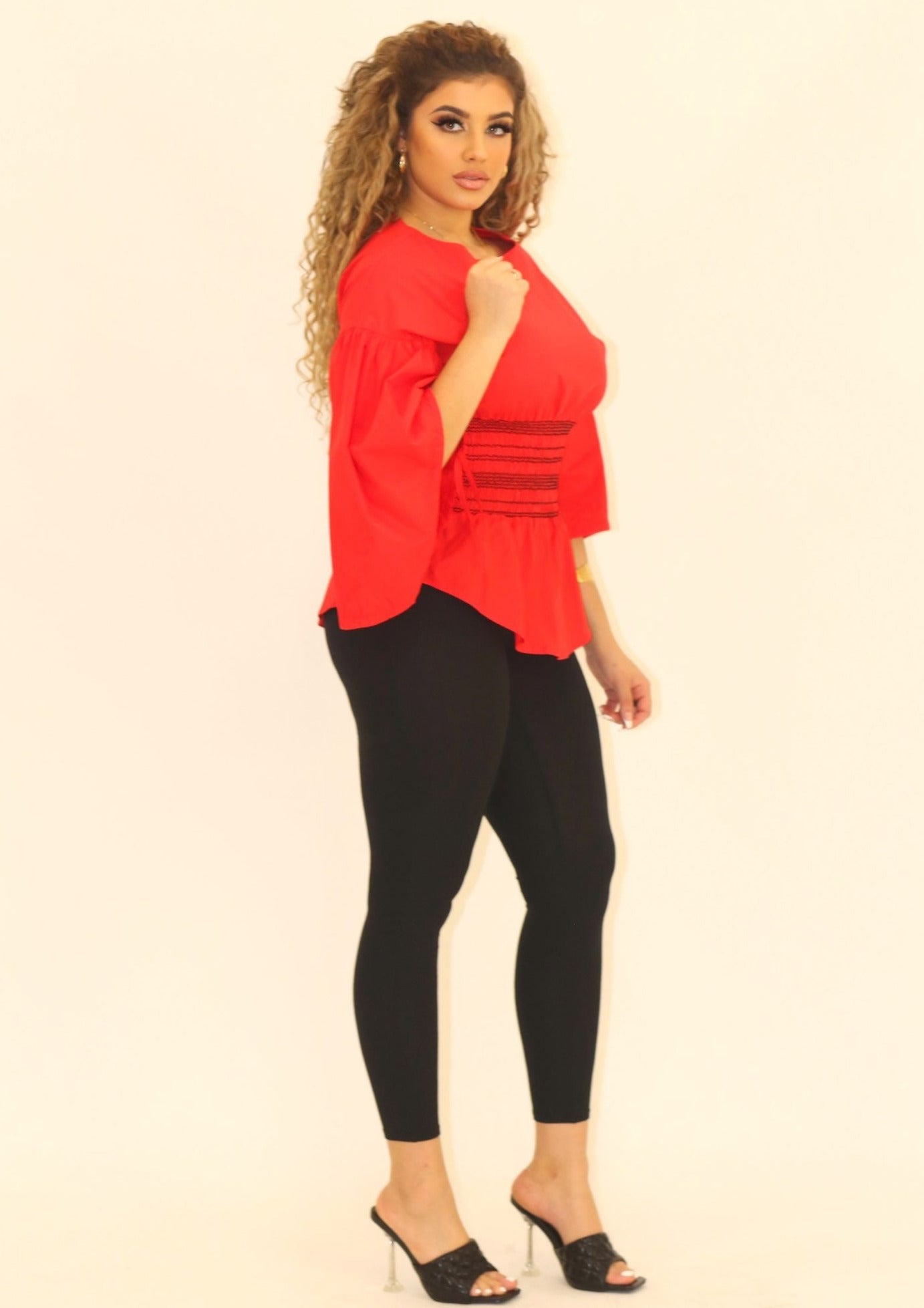 Women’s Blouses | Kira Blouse with Bell Bottom Sleeves | NUMARU