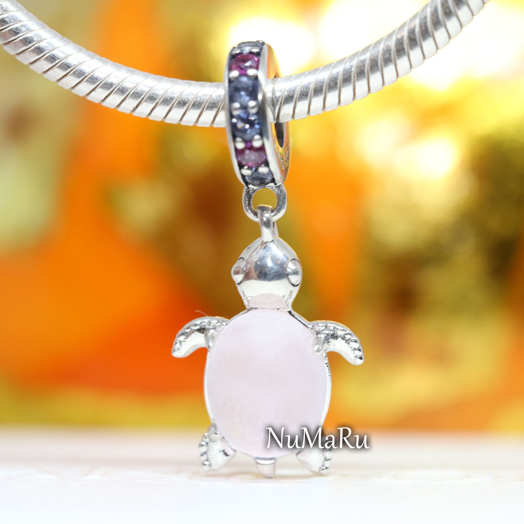 Murano Glass Sea Turtle Charm 798939C02 – NUMARU