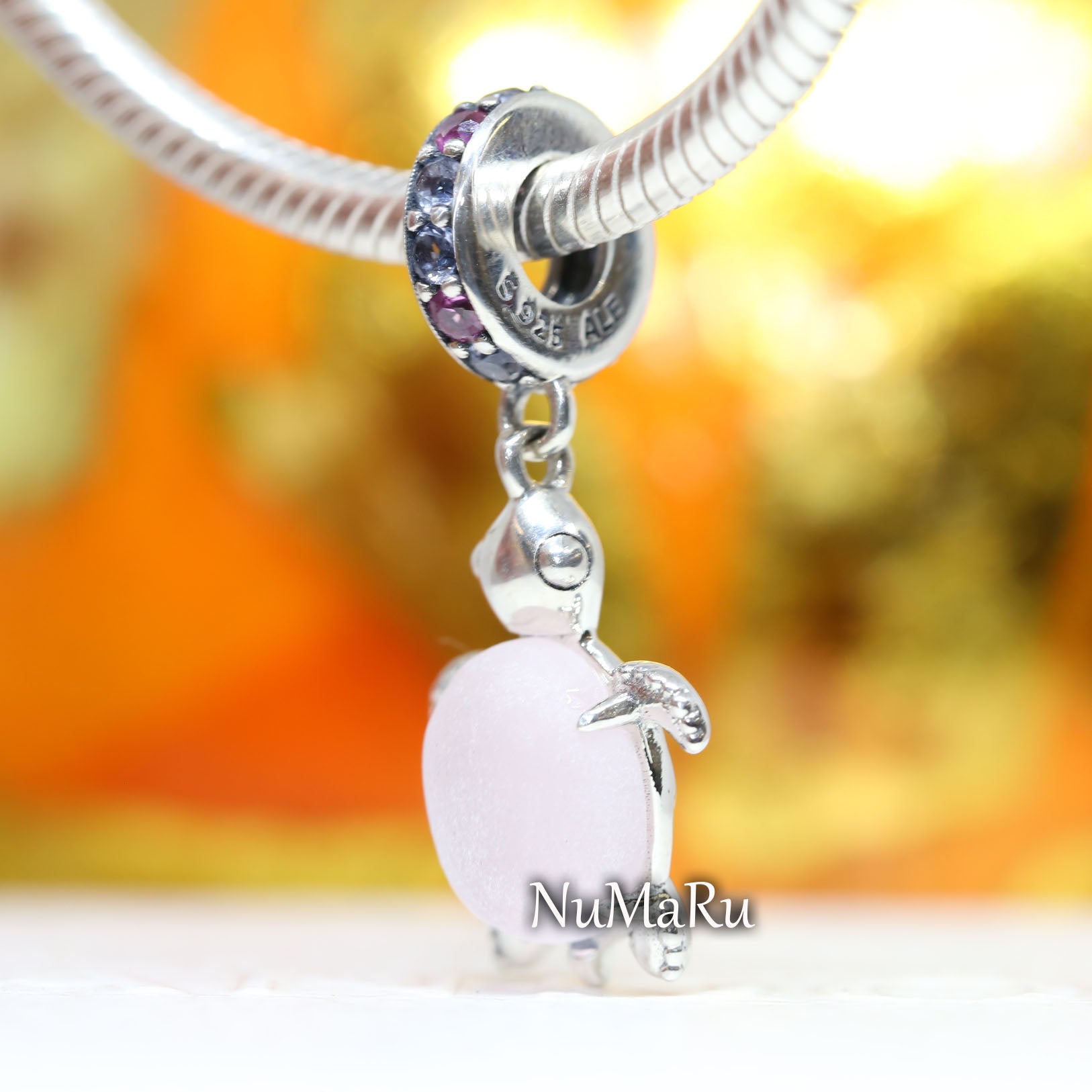 Murano Glass Sea Turtle Charm 798939C02 – NUMARU