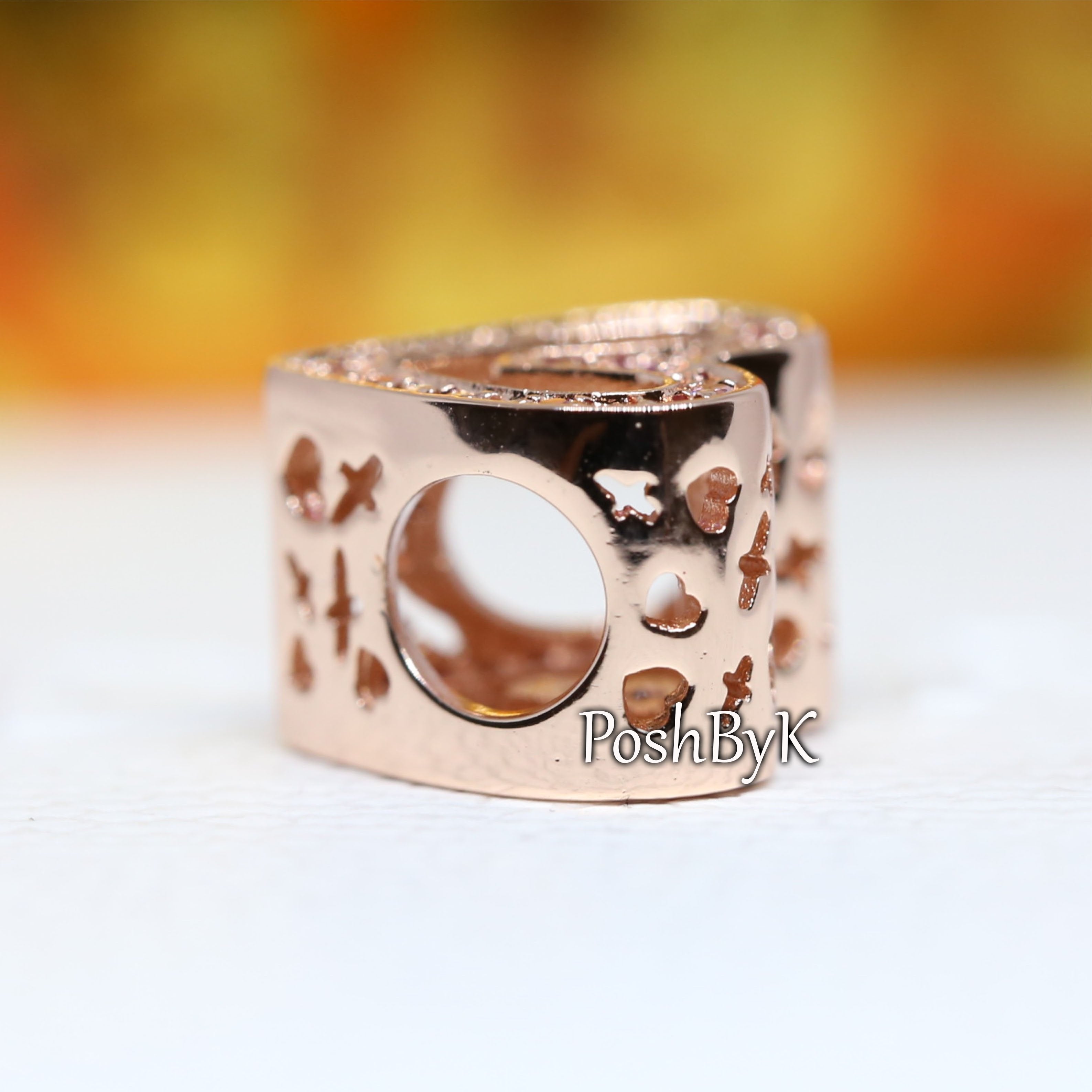 Sparkling Ruby Red & Pink Freehand Heart Charm 788692C02 – NUMARU